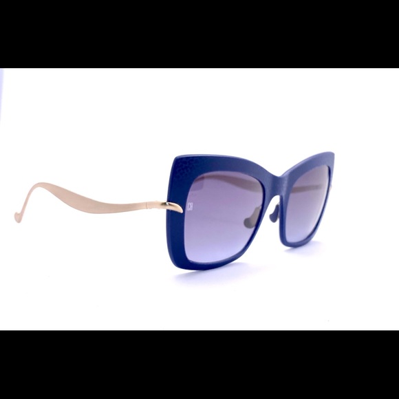 caroline abram | Accessories | Caroline Abram Paris Rhoda Blue Gold ...